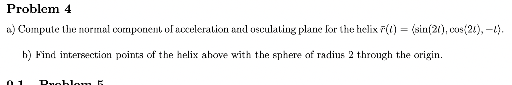 Solved Problem 4a ﻿compute The Normal Component Of