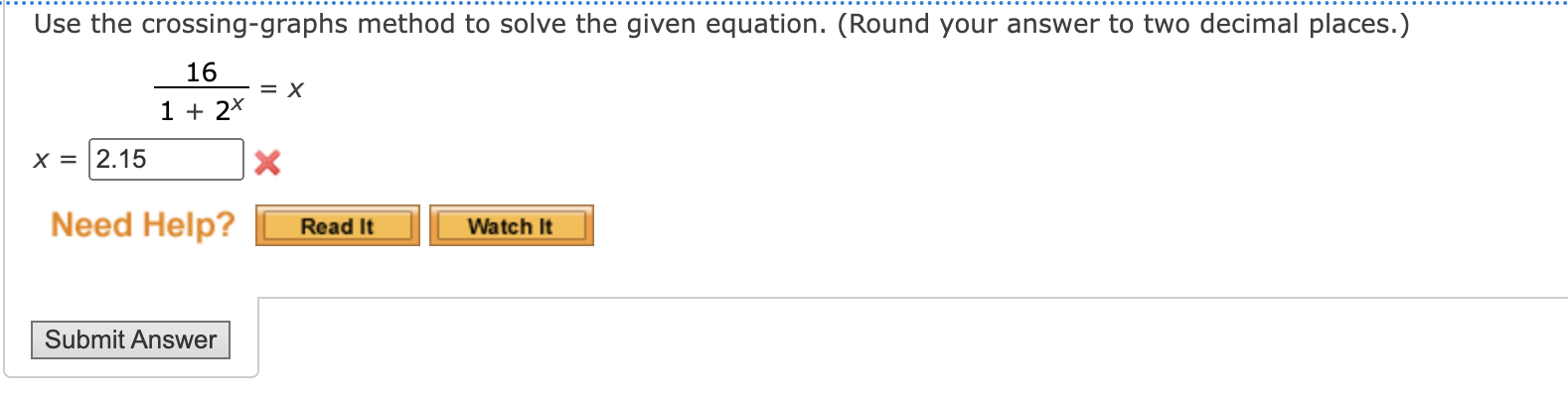 Solved Use the crossing-graphs method to solve the given | Chegg.com