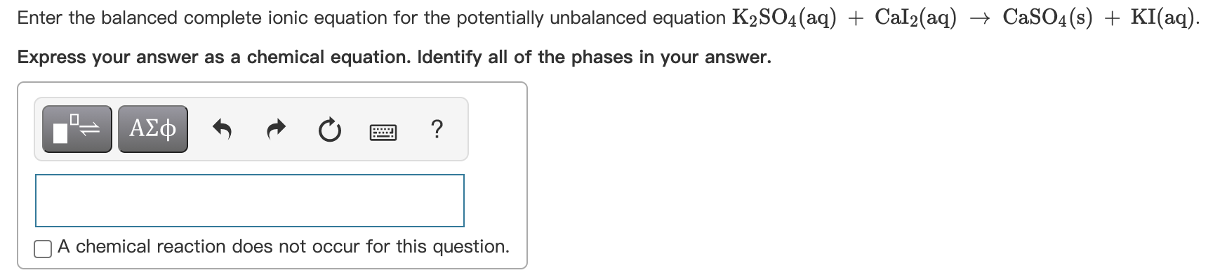 Solved Enter the balanced complete ionic equation for the | Chegg.com