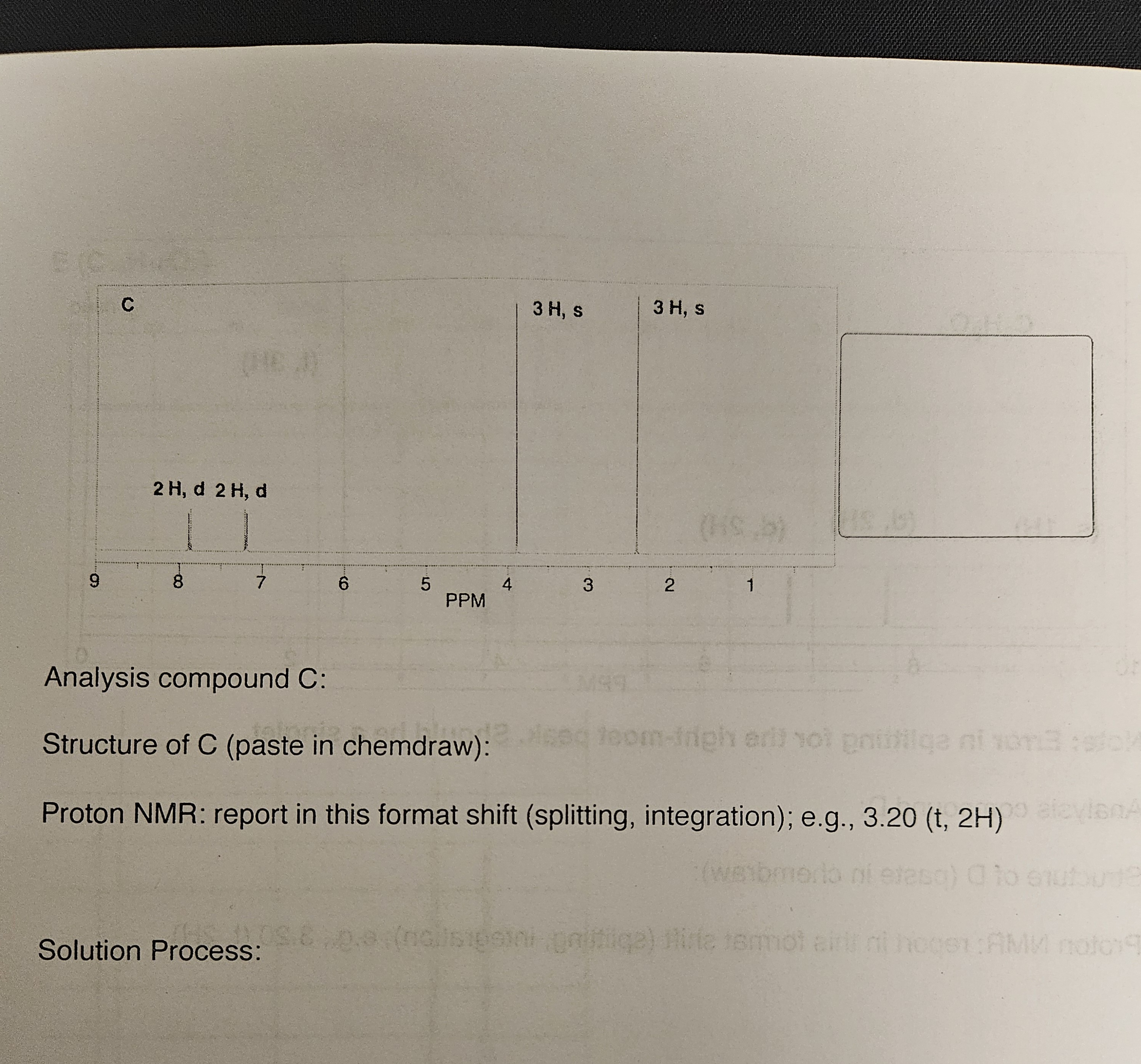 Solved Analysis compound C ﻿:Structure of C (paste in | Chegg.com