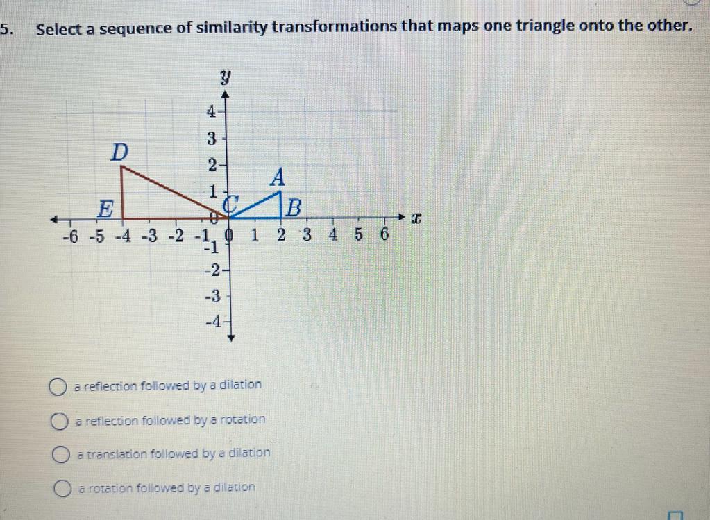 [Solved]: Select a sequence of similarity transformations