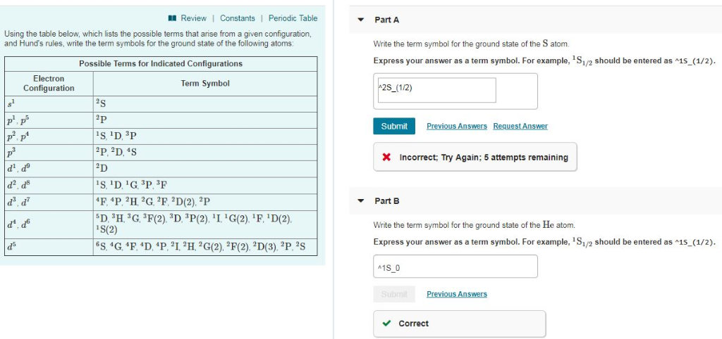 Solved Review Constants Periodic Table PartA Using the table | Chegg.com Solved Review Constants Periodic Table PartA Using the table | Chegg.com