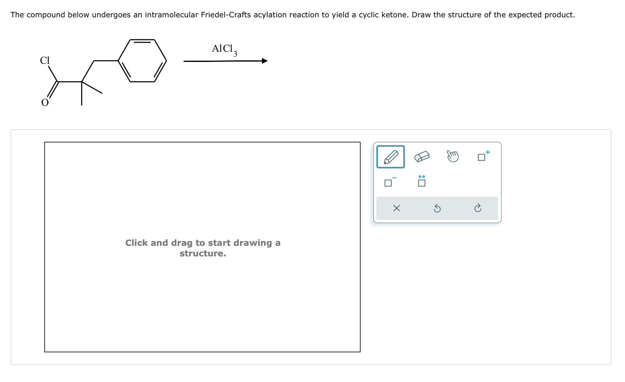 Solved The compound below undergoes an intramolecular | Chegg.com