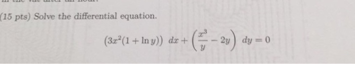 Solved Differential equations asap | Chegg.com