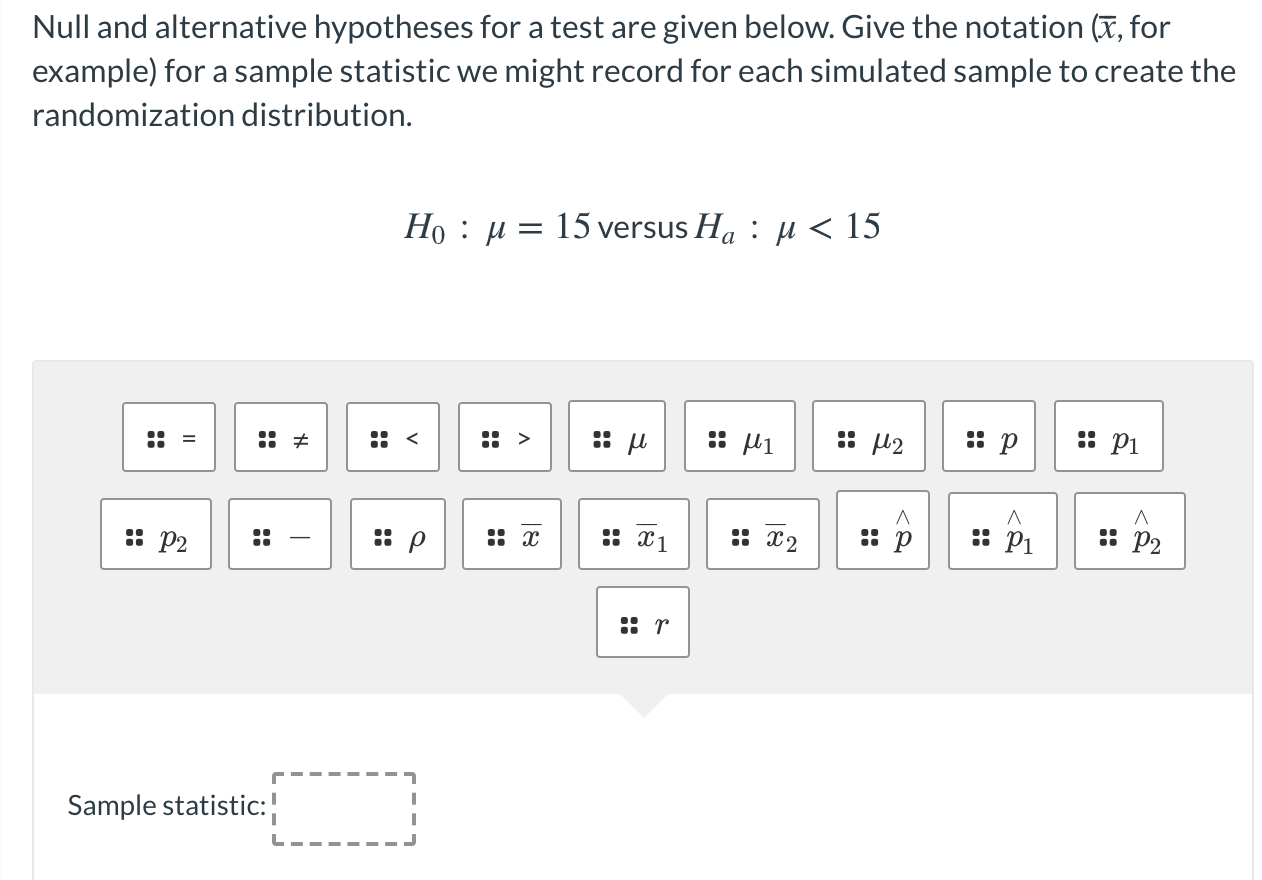 Solved Null and alternative hypotheses for a test are given | Chegg.com