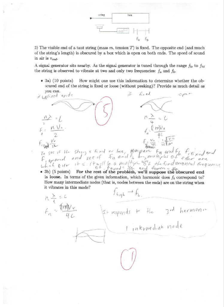 Solved string hox -1000 HH 3) The visible end of a taut | Chegg.com