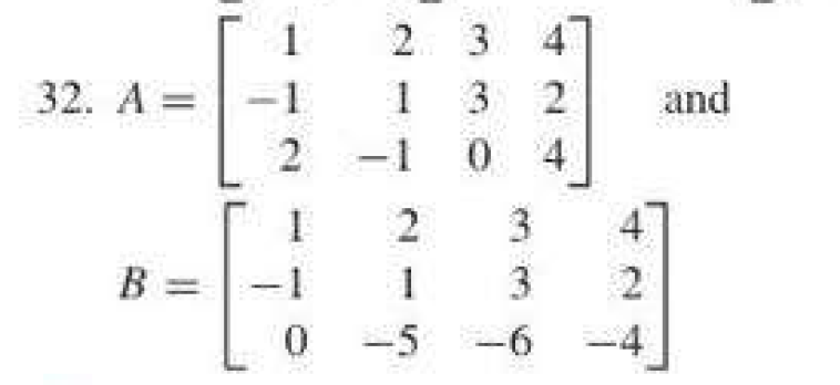 Solved ONLY 142) Find an elementary matrix E such that EA = | Chegg.com
