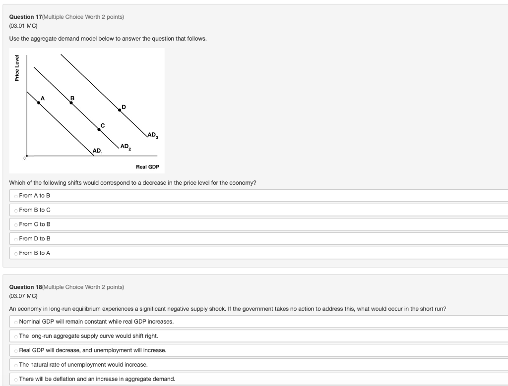 Solved Question 19(Multiple Choice Worth 2 points) (03.05 | Chegg.com