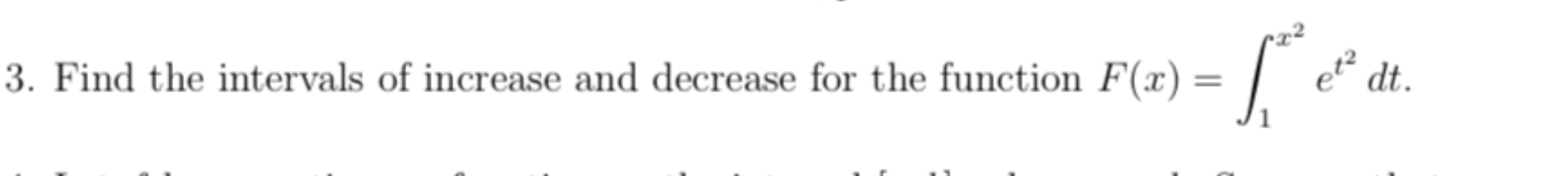 Solved Find the intervals of increase and decrease for the | Chegg.com