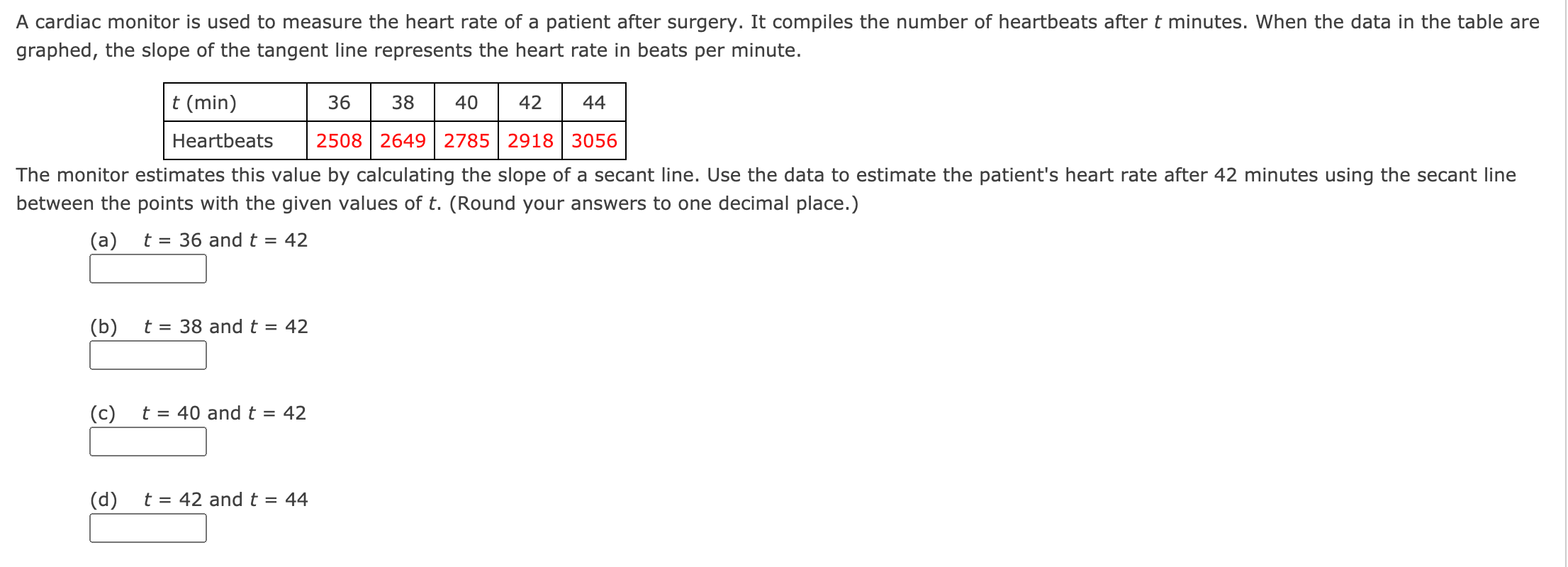solved-a-cardiac-monitor-is-used-to-measure-the-heart-rate-chegg