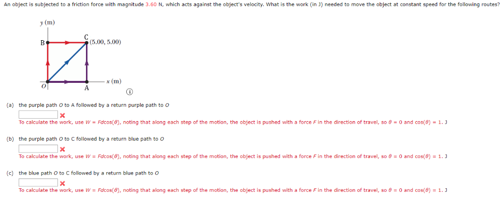 Solved An Object Is Subjected To A Friction Force With