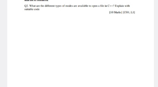 Solved Q2. ﻿What are the different types of modes are | Chegg.com
