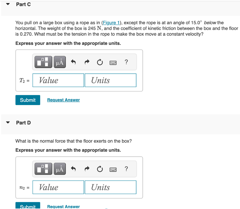Solved You pull on a large box using a rope as in (Figure | Chegg.com