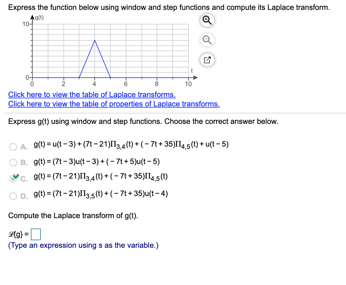 Solved Express the function below using window and step | Chegg.com