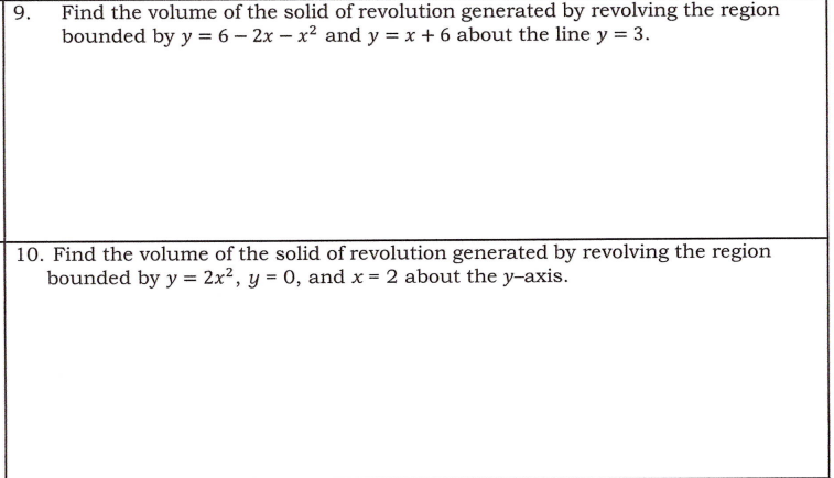 Solved Find the volume of the solid of revolution generated | Chegg.com
