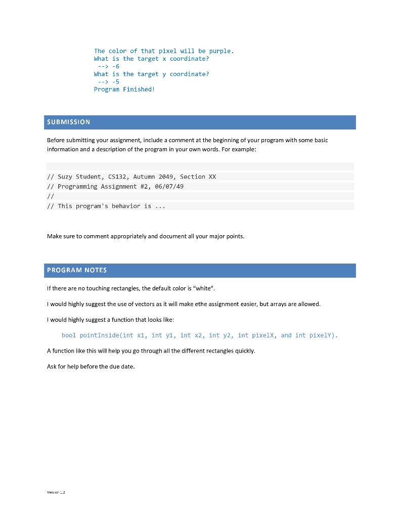 Solved CS131 – LARGE PROGRAMMING ASSIGNMENT Vers on 1.2 | Chegg.com