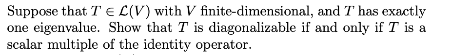 Solved Suppose that TEL(V) with V finite-dimensional, and T | Chegg.com