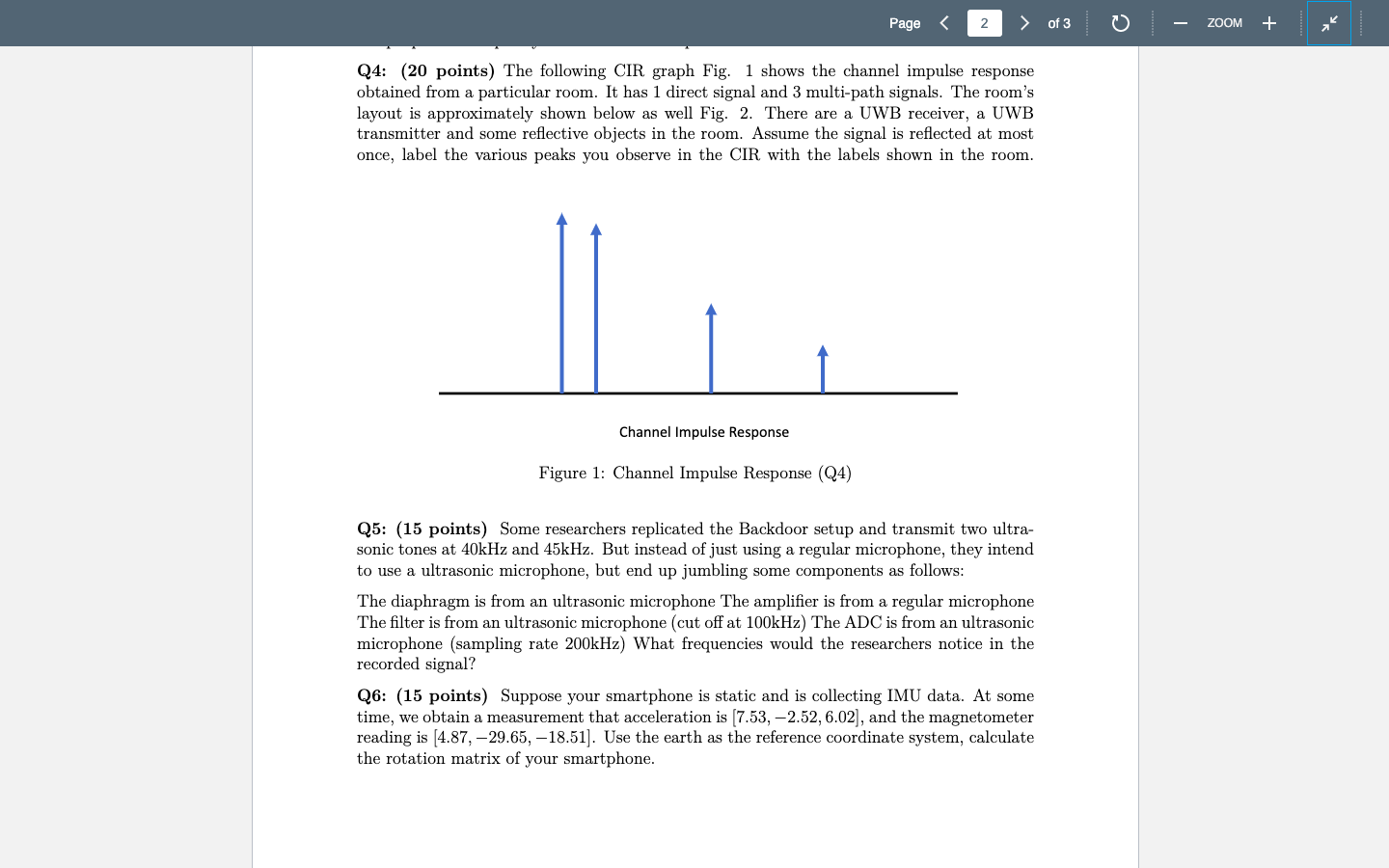 Solved Q4: (20 points) The following CIR graph Fig. 1 shows | Chegg.com