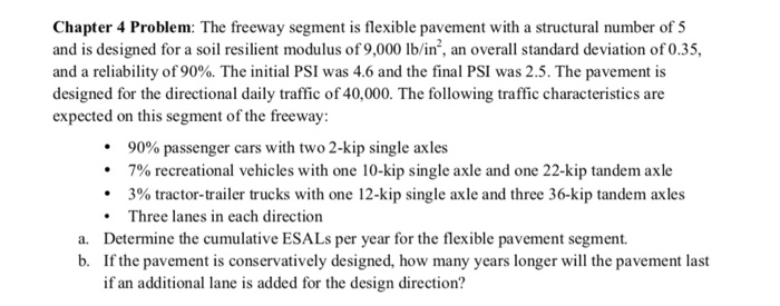 Chapter 4 Problem The Freeway Segment Is Flexible 1576
