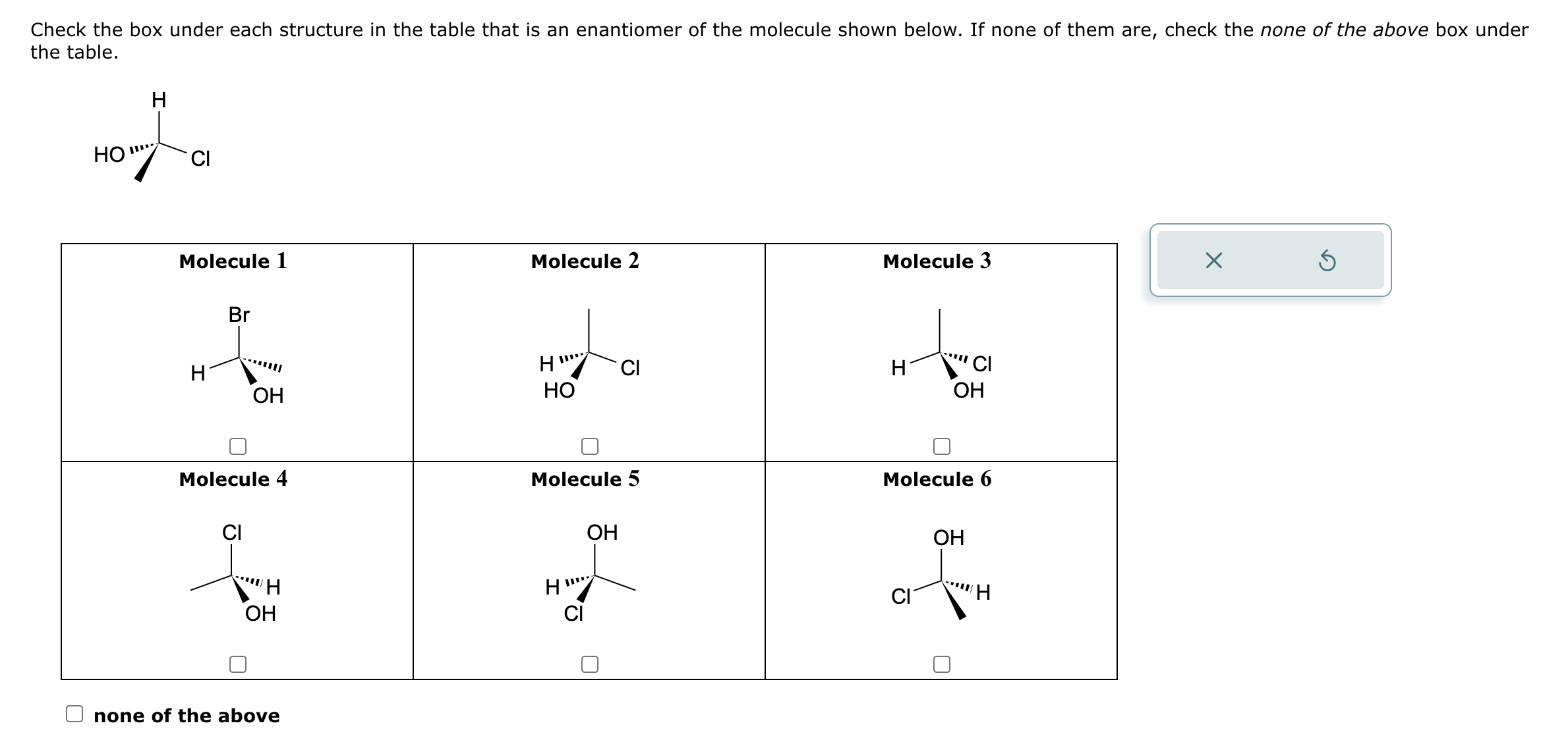 Solved Check the box under each structure in the table that | Chegg.com