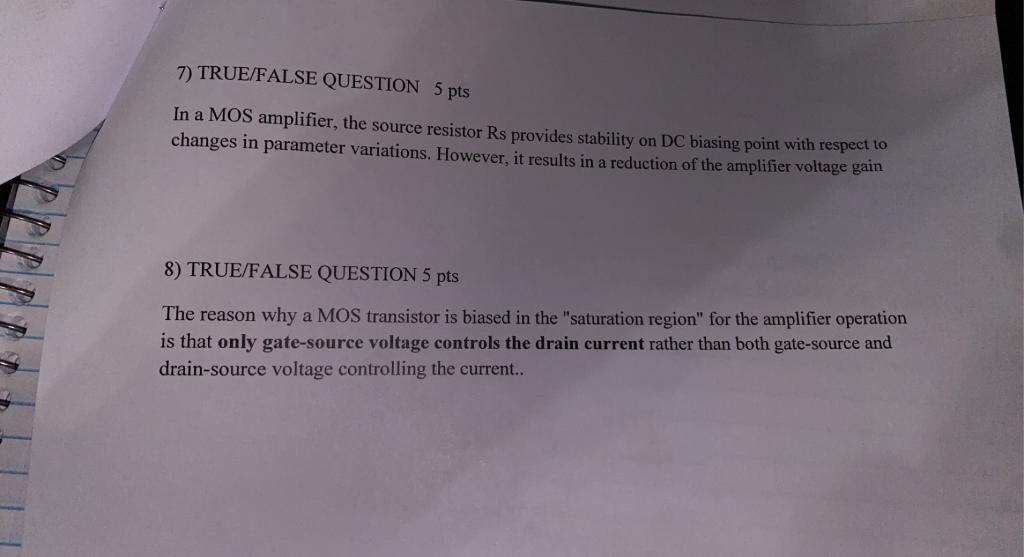 Solved Can I get help on both #7 and #8, and the reasoning | Chegg.com