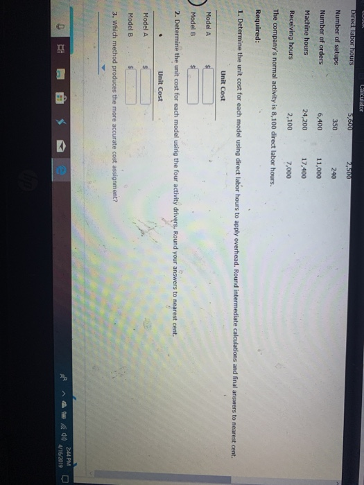 Solved Activity Ordering costs 17,400 915,200 Machine hours | Chegg.com