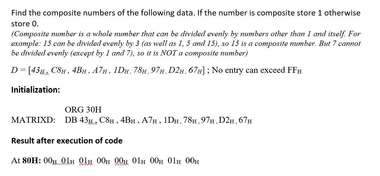Solved Find the composite numbers of the following data. If | Chegg.com