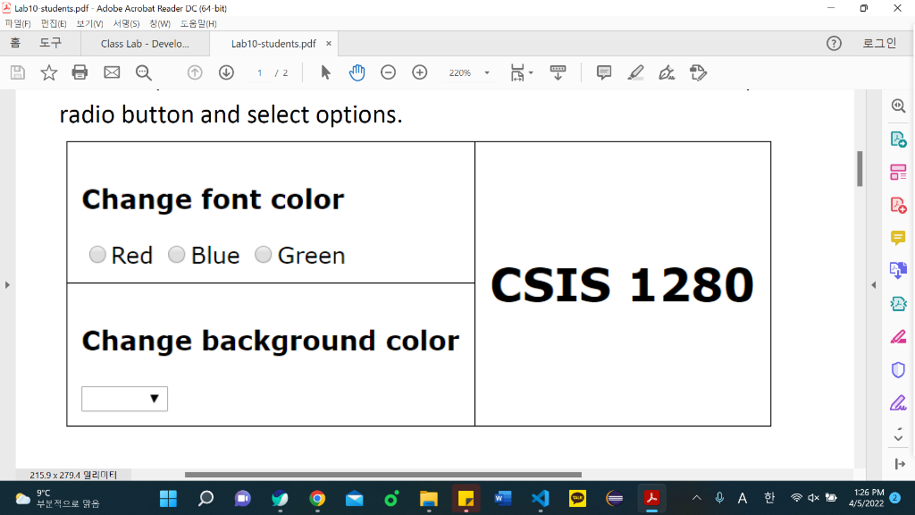 Solved need 3code HTML code, style code, and script | Chegg.com