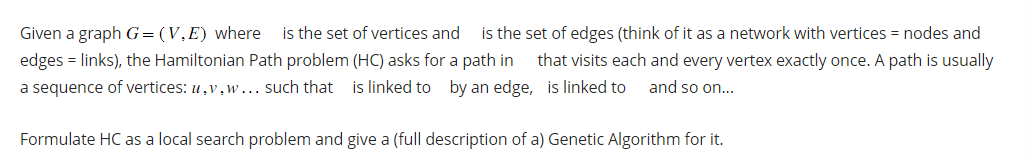 Solved Given a graph G=(V,E) where is the set of vertices | Chegg.com