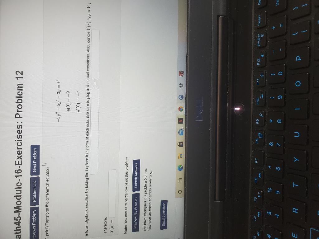 Solved ath45-Module-16-Exercises: Problem 12 revious Problem | Chegg.com