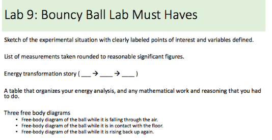 Solved Lab 9: Bouncy Ball Lab Questions .. Describe the | Chegg.com