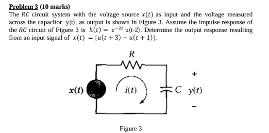 Solved its urgent solve fastProblem 3 ( 10 ﻿marks)The RC | Chegg.com