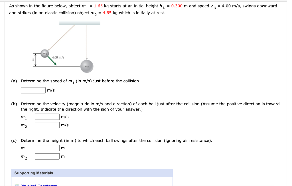 Solved 11 As shown in the figure below, object m = 1.65 kg | Chegg.com