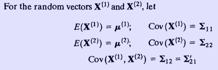 Solved Problem 4 The (2×1) random vectors X(1) and X(2) have | Chegg.com