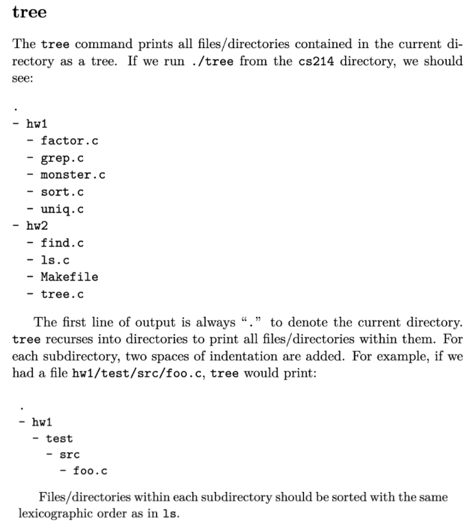 Solved Tree The Tree Command Prints All Filesdirectories 