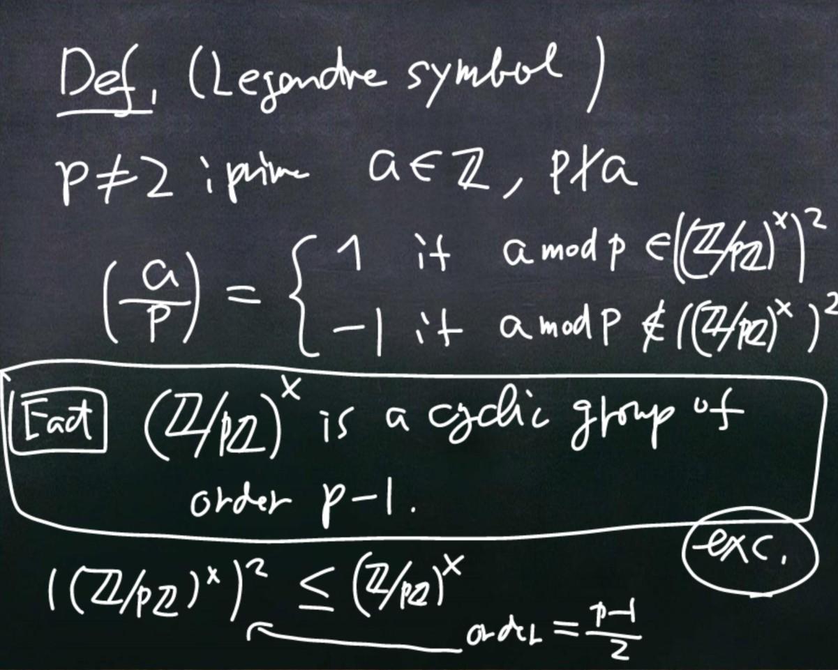 Solved Def, (Legendre symbol) P#2 iprime aer, pla 9 S1 it a | Chegg.com