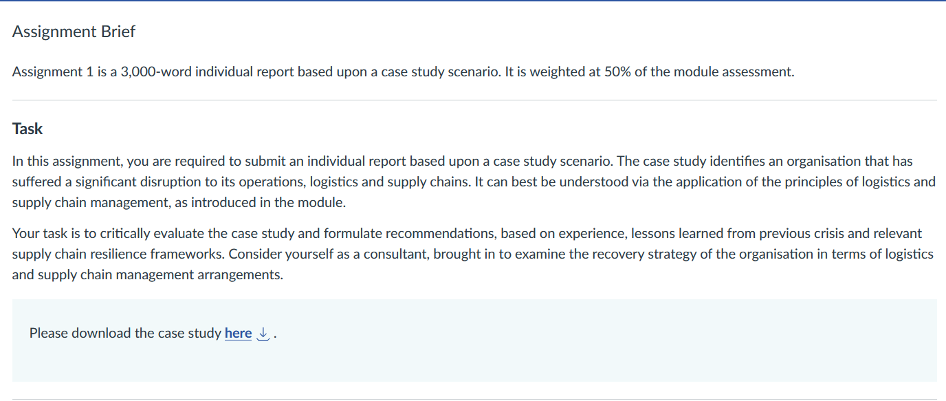 Solved Assignment Brief Assignment 1 is a 3,000-word | Chegg.com