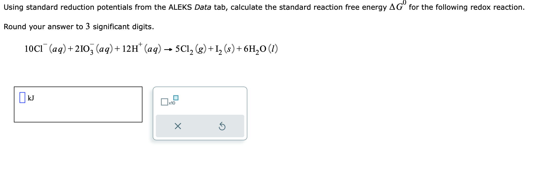 Solved Using standard reduction potentials from the ALEKS | Chegg.com