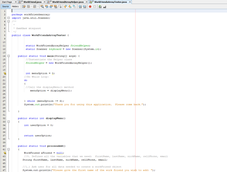 Solved There are 3 classes in this project: The WorkFriend | Chegg.com