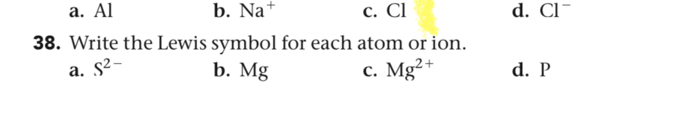 Solved a. \\( \\mathrm{Al} \\) b. \\( \\mathrm{Na}^{+} \\) | Chegg.com
