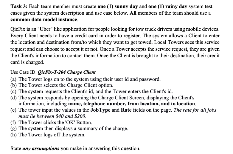 Solved Task 3: Each team member must create one (1) sunny | Chegg.com