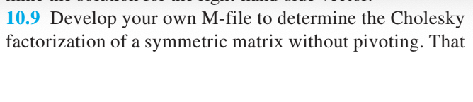 Solved 10.9 Develop your own M-file to determine the | Chegg.com