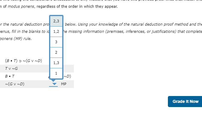 Solved 1. Rules of Implication - Modus Ponens (MP) Natural | Chegg.com