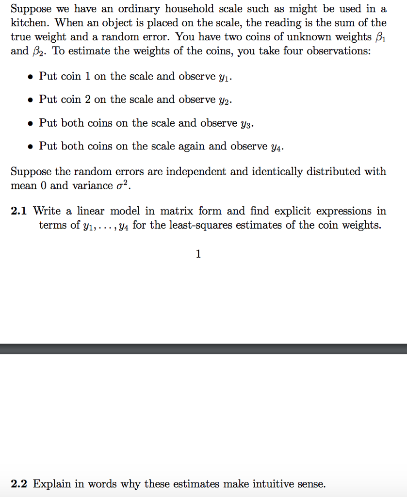 Solved Suppose we have an ordinary household scale such as | Chegg.com