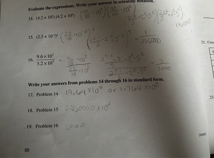 Solved Evaluate the expressions. Write your answer in | Chegg.com