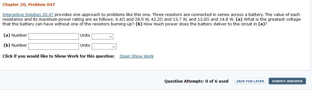 Solved Chapter 20, Problem 047 Interactive Solution 20.47 | Chegg.com