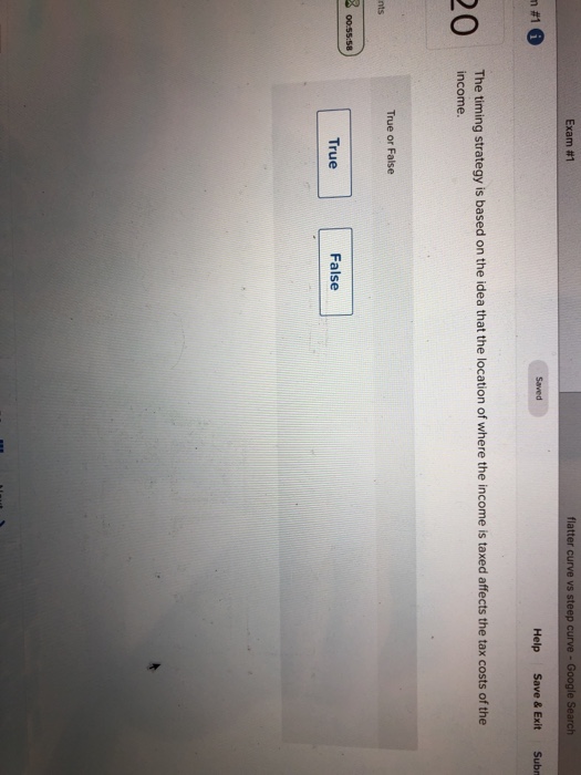 Solved Exam #1 Help Save & Exit Subn 20 The timing strategy | Chegg.com Solved Exam #1 Help Save & Exit Subn 20 The timing strategy | Chegg.com
