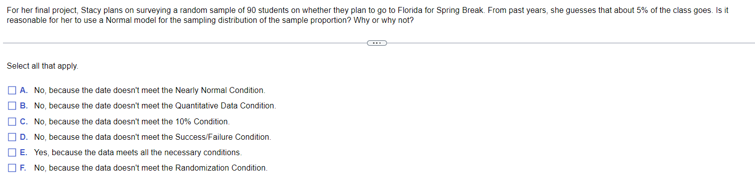 Solved reasonable for her to use a Normal model for the | Chegg.com
