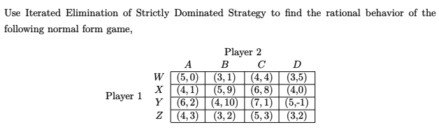 Solved Use Iterated Elimination of Strictly Dominated | Chegg.com