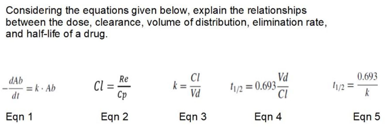 Solved Considering the equations given below, explain the | Chegg.com